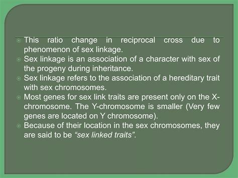 Sex Linked Inheritance Sex Influence Inheritance And Sex Limited