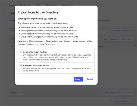 How To Perform A Full Import With Active Directory