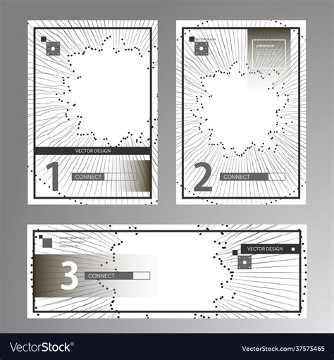 Circle Dots Lines Abstract Retro Texture Vector Image