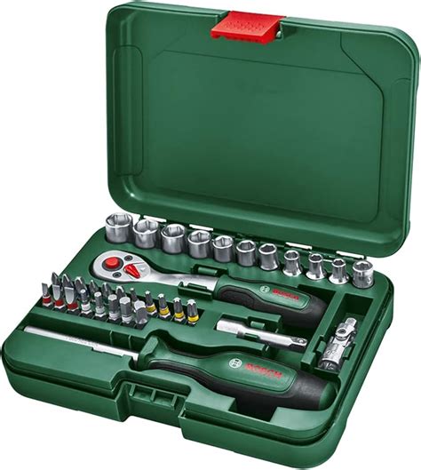 Bosch Ratchets 14 Drive Socket Set 34 Piece High Quality