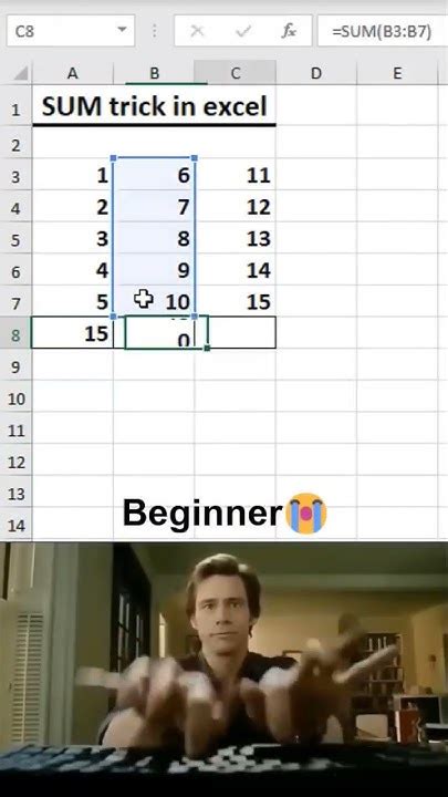 Sum Trick In Excel 💯 Exceltutorial Exceltips Exceltricks Spreadsheets Youtube