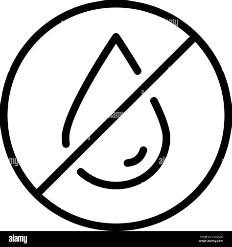 Waterproof Outline Icon Water Repellent Surface Corrosion Proof