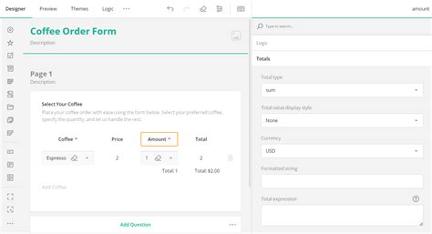 Create Dynamic Forms With Calculators Surveyjs Demo And Tutorial
