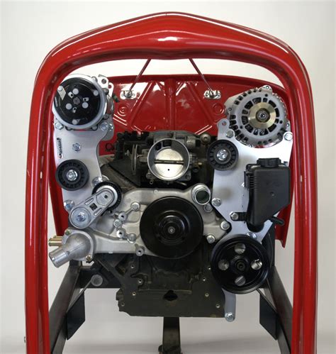 Ls Accessory Drive Brackets Narrow Street Rod Brackets Kwik Performance Inc