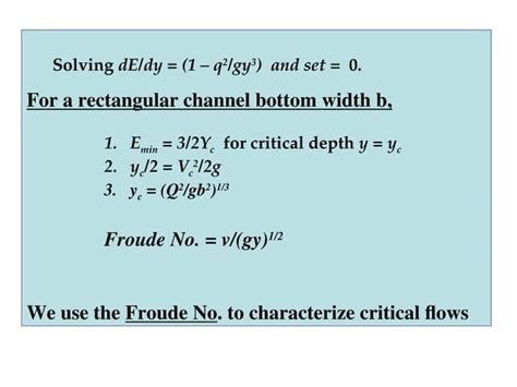 OPEN CHANNEL FLOW TYPES OF FLOW IN CHANNEL PPT