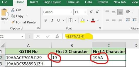 How To Use Left Function In Excel Spreadsheettricks