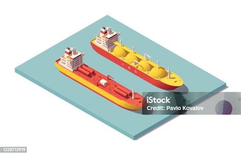 등분화 낮은 폴리 탱커 세트 화학 유조선 및 Lng 유조선 벡터 일러스트레이터 수집 선박에 대한 스톡 벡터 아트 및 기타 이미지 선박 액화천연가스 가솔린 Istock