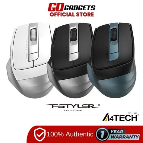 A4tech Fstyler Fb35c Rechargeable Bluetooth 2 4g Wireless Mouse Icy