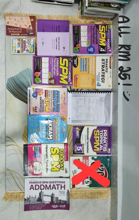 Combo Spm Additional Mathematics Books Form 4 And Form 5 Edition Hobbies And Toys Books
