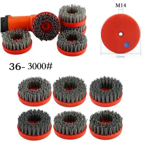 1pc 4inch Circular Antique Abrasive Brush Stone Granite Polishing