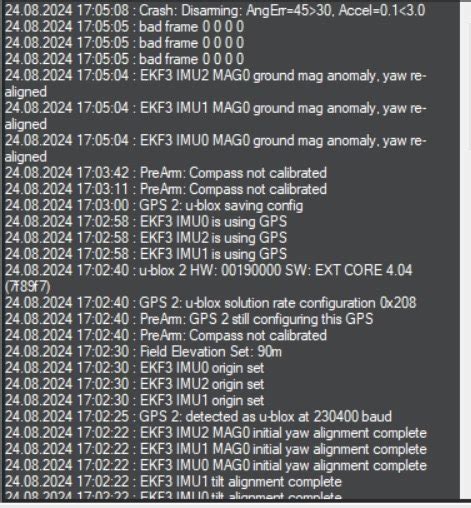 Bad Frame Message Arducopter Ardupilot Discourse