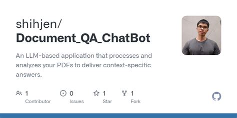 Github Shihjendocumentqachatbot An Llm Based Application That