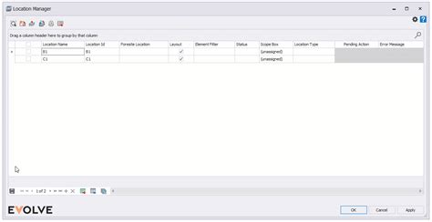 Parameter Settings Evolve Electrical Help