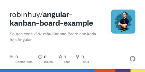 GitHub robinhuy angular kanban board example Source code ví dụ mẫu
