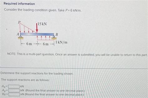 solved required information consider the loading condition