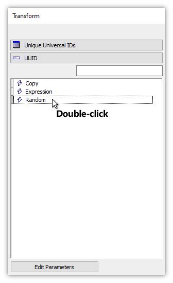 Transform Uuid Random