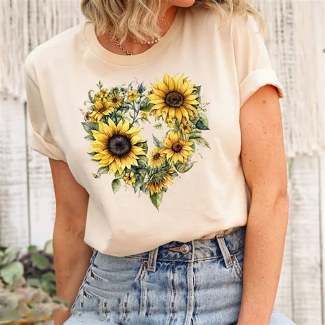 Sunflower Tshirt Etsy