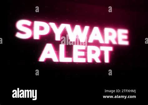 Spyware Alert Warning Alert Error Message Flashing On Screen Computer System Crash Ransomware