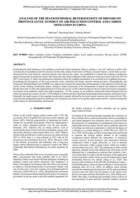 Pdf Analysis Of The Spatiotemporal Heterogeneity Of Drivers On Province Level Synergy Of Air