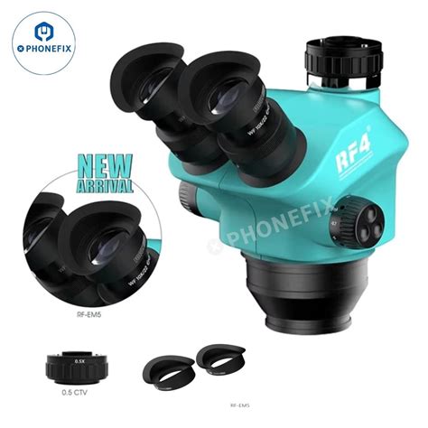 Rf4 Simul Focal Trinocular Zoom Stereo Microscope Head Barlow Lens
