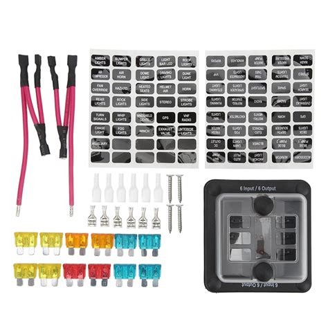Flash Sale 6 Way Fuse Block Waterproof ATO ATC Fuse Box Red LED Indicator For Car Marine Boat RV