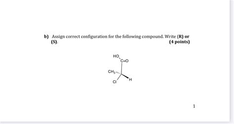 solved b ﻿assign correct configuration for the following
