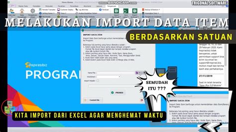 Melakukan Import Data Item Berdasarkan Satuan Dari Excel Tutorialipos Importdata Msexcel