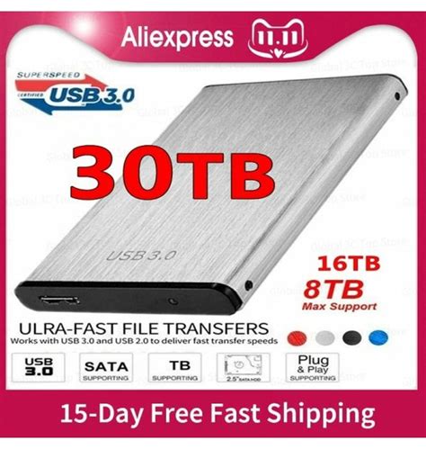휴대용 외장 하드 디스크 30 고속 16 테라바이트 대용량 저장 장치 Usb30 인터페이스 8 테라바이트 4
