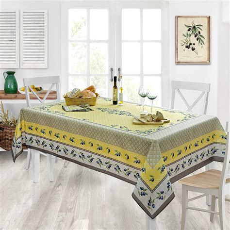Tournesol Redyellow French Provencal Tablecloth 59x94