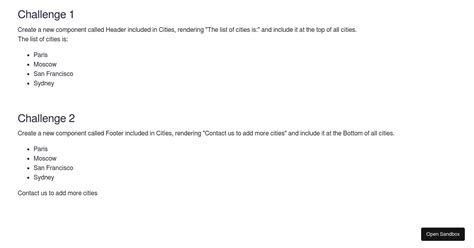 React Multiple Components Forked Codesandbox