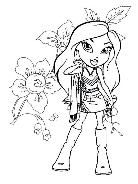 Bratz Coloring Pages Yasmin
