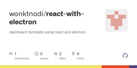 GitHub Wonktnodi React With Electron Dashboard Template Using React And Electron