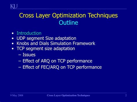 Ppt Cross Layer Optimization Techniques Powerpoint Presentation Free