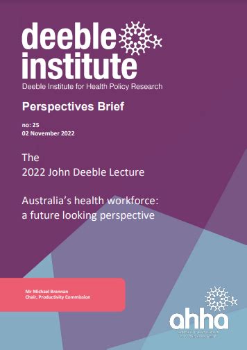 The 2022 John Deeble Lecture Ahha