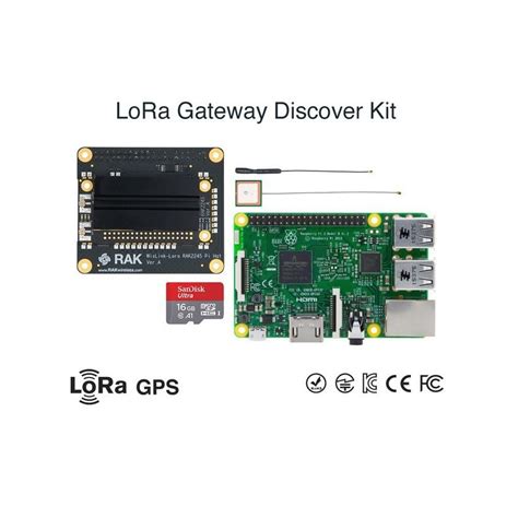 DWM RAK Pi HAT Raspberry Pi B Lora Start Kit