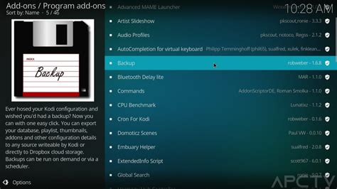 kodi backup how to save and restore our addons and settings