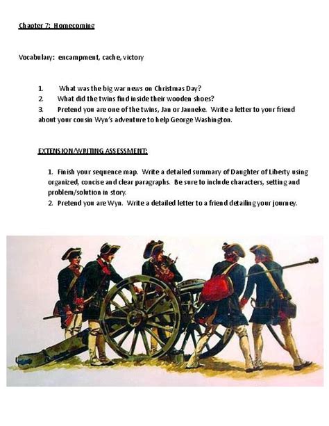 Daughter Of Liberty By Robert Quackenbush Reading Comprehension With