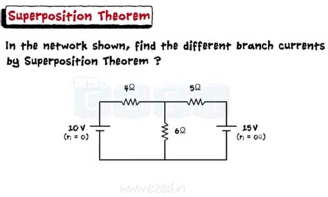Superposition Theorem In The Network Shown Studyx