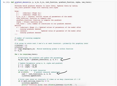 Gradient Descent Function Question Supervised Ml Regression And Classification Deeplearningai