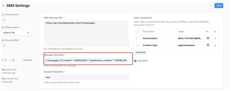 Sms Setting How To Set Up A Sms Gateway That Requires Json Payload Erpnext Frappe Forum
