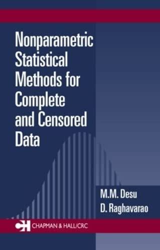 Nonparametric Statistical Methods For Complete By Desu Mm