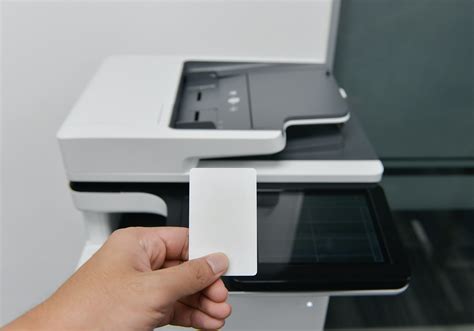 Tapping Id Card On Printer Screen
