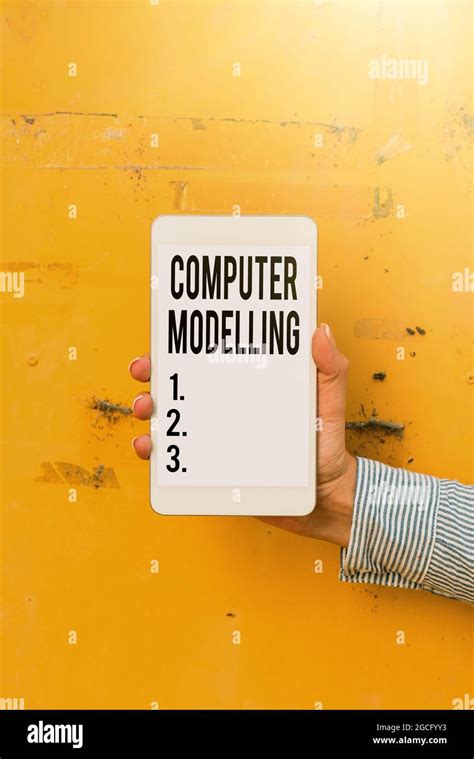 Sign Displaying Computer Modelling Business Showcase Using A Computer To Make A Model Of A Plan