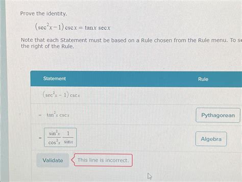 Solved Prove The Identity Please Break Down Completely And