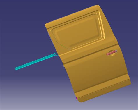 汽车滑门结构设计mfcatia V5r19模型图纸下载 懒石网