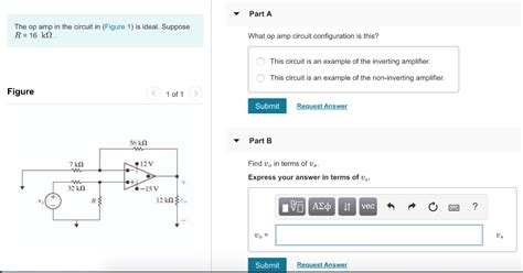 Solved Part A The Op Amp In The Circuit In Figure 1 Is