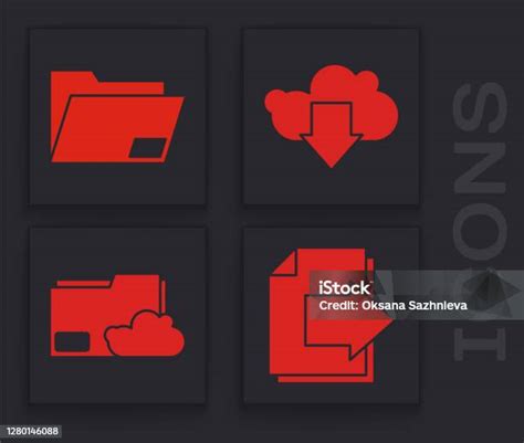 다음 페이지 화살표 문서 폴더 클라우드 다운로드 및 클라우드 스토리지 텍스트 문서 폴더 아이콘을 설정합니다 벡터 개념에 대한 스톡 벡터 아트 및 기타 이미지 Istock