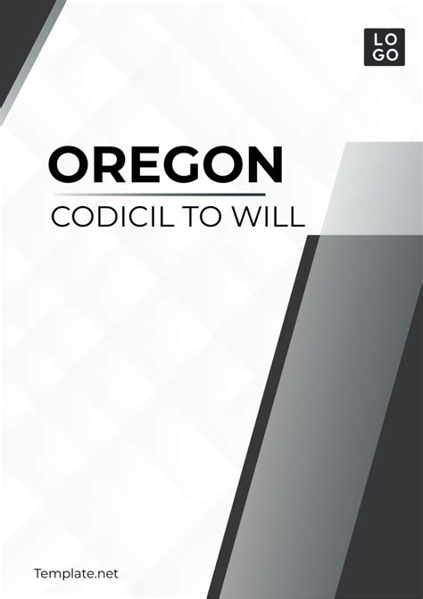 Free Oregon Codicil To Will Template To Edit Online