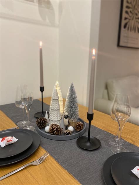 Новогодняя сервировка стола Рождественские украшения для дома