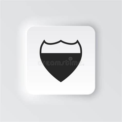 Rectangle Button Icon Police Metal Plate Button Banner Rectangle Badge Interface For